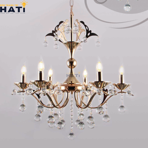 Đèn chùm tân cổ điển Karrie 6 bóng