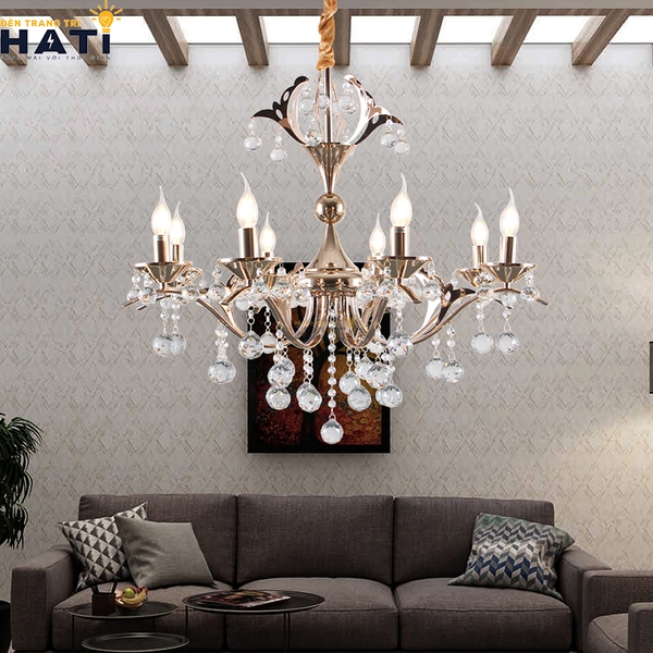 Đèn chùm tâncổ điển Karrie 8 bóng