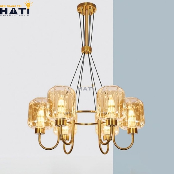 Đèn thả decor Ricky màu vàng