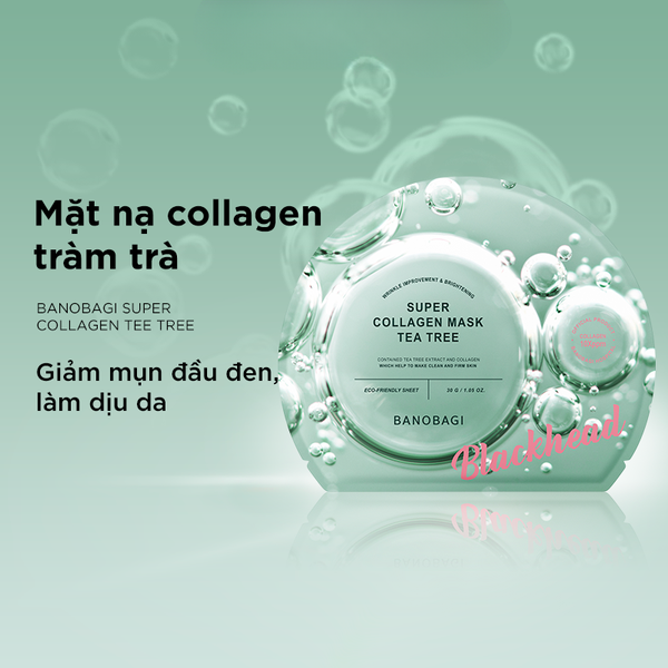 Mặt Nạ Banobagi Super Collagen Mask Tea Tree | CÔNG TY TNHH THƯƠNG MẠI ...