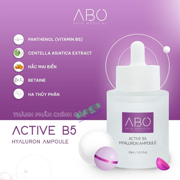 Serum ABO Active B5 Hyaluron 30ml [Chính Hãng] | Mỹ Phẩm Mega