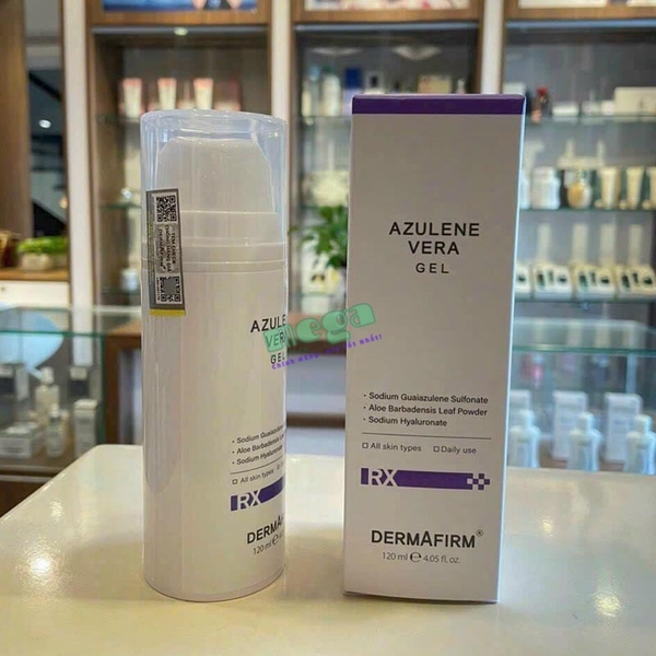 Tinh Chất Dermafirm Azulene Vera Gel 120 ml [Chính Hãng] | Mỹ Phẩm Mega