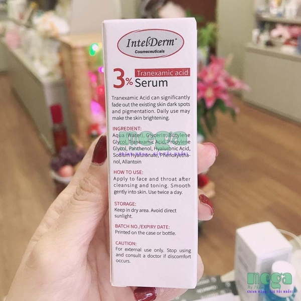 Serum IntelDerm Tranexamic Acid 3% 30ml [Chính Hãng] | Mỹ Phẩm Mega