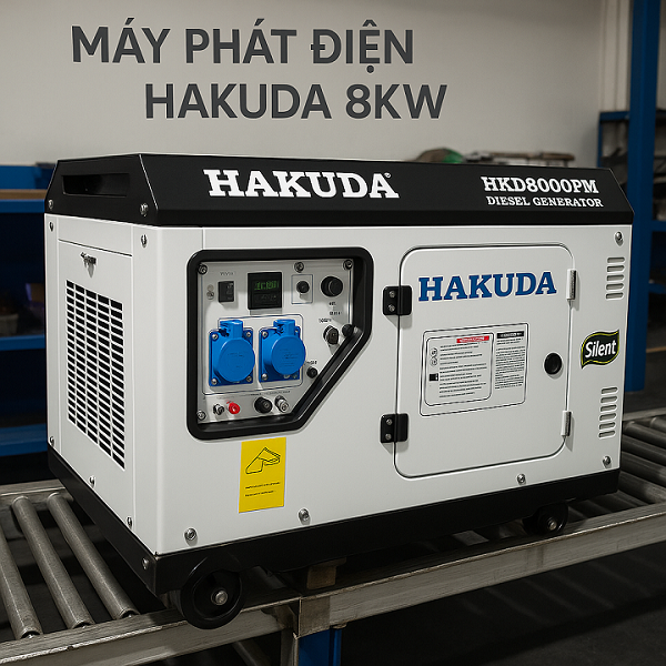 Máy Phát Điện Chạy Dầu 8KW Hakuda – chính hãng