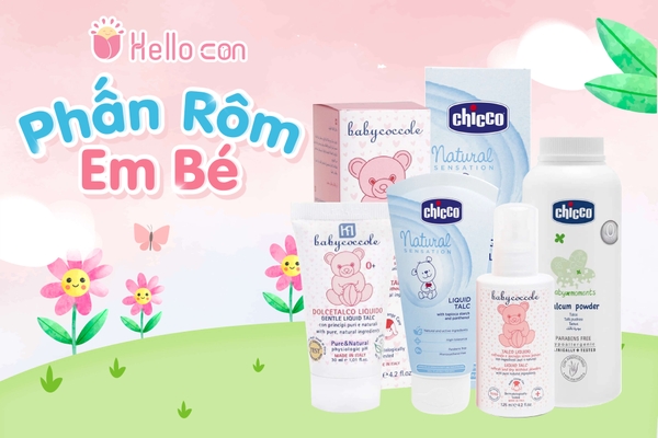 Tất tần tật các vấn đề về phấn rôm em bé tốt nhất thị trường 2023