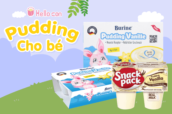 Pudding cho bé: Món tráng miệng thơm ngon, ăn liền