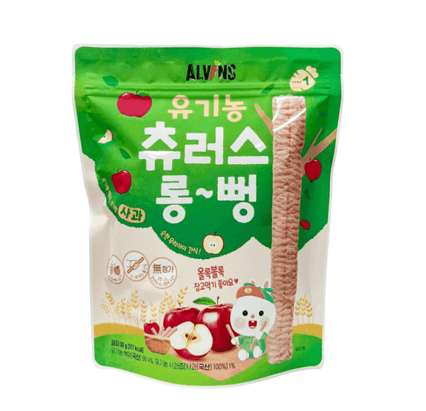 Bánh gạo hữu cơ thanh dài Alvins 6M+