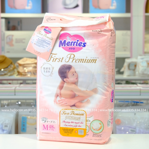 Bỉm Merries First Premium Chính Hãng, Combo 2, Combo 3