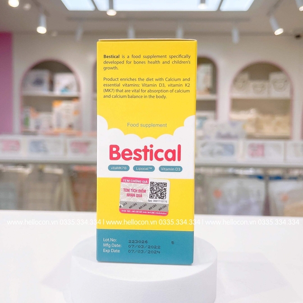 Canxi sinh học Bestical hỗ trợ xương răng chắc khỏe.