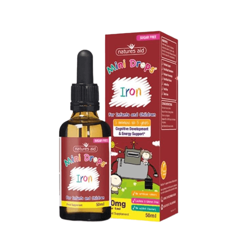Sắt Natures Aid Iron Dạng Giọt cho bé từ 3 tháng tuổi