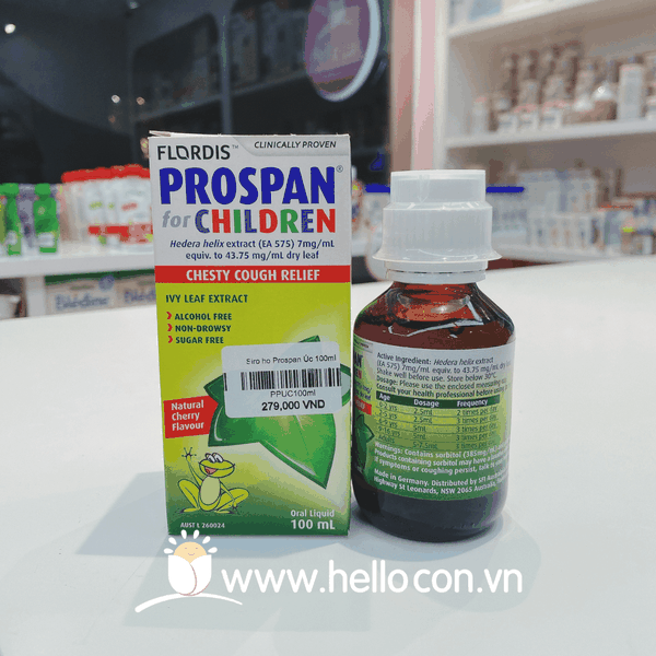 Prospan Úc - Siro ho làm dịu cơn ho 100ml cho trẻ từ sơ sinh