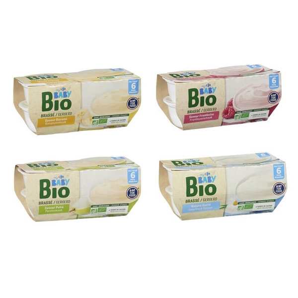 Sữa chua Bio Baby không chua, nhạt, béo vừa phải cho bé 6M+