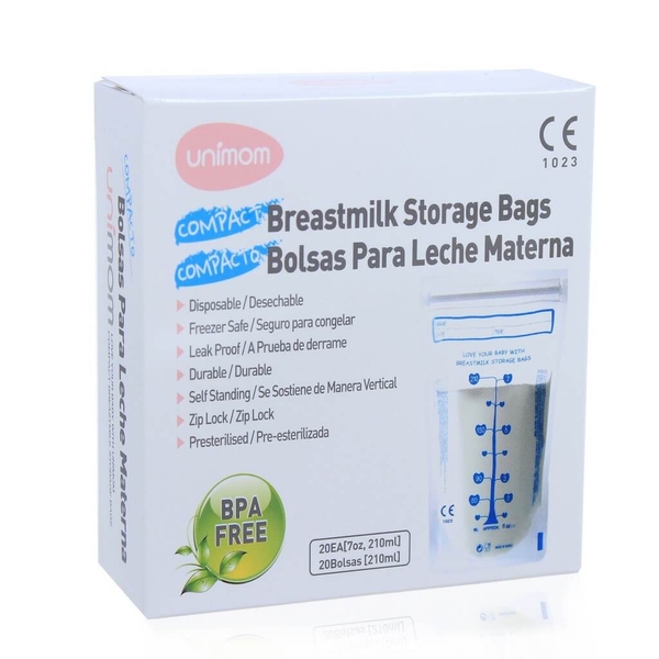 Túi trữ sữa Unimom Compact tiết kiệm và bảo quản tốt sữa mẹ