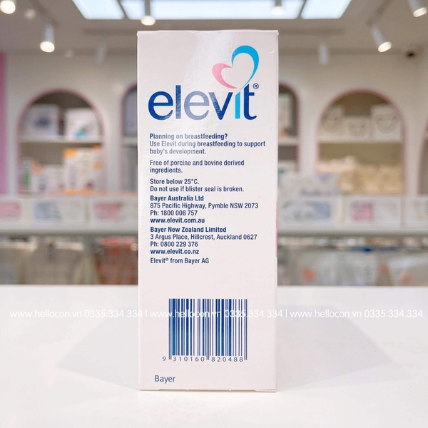 Elevit Bầu - Vitamin tổng hợp cho bà bầu, Úc hàng xách tay