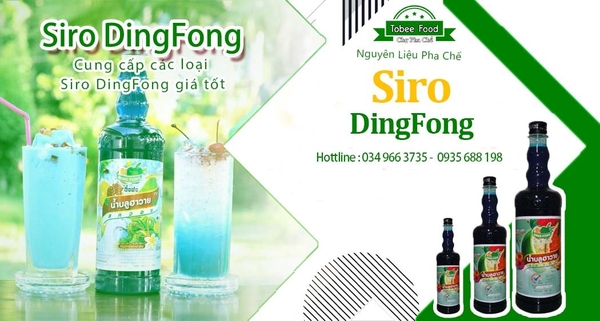Siro Ding Fong Giá Tốt nhất - Nguyên Liệu Trà Sữa Tobee Food