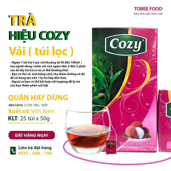 Trà cozy vải túi lọc
