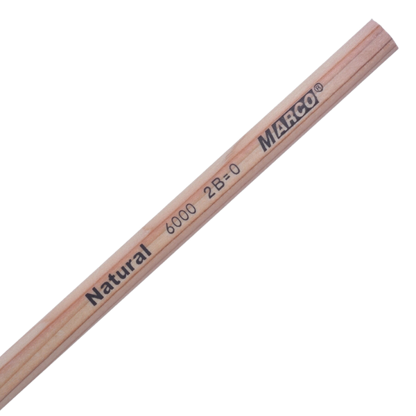 Bút chì Marco 2B 6000 gỗ mộc thiên nhiên-TTA