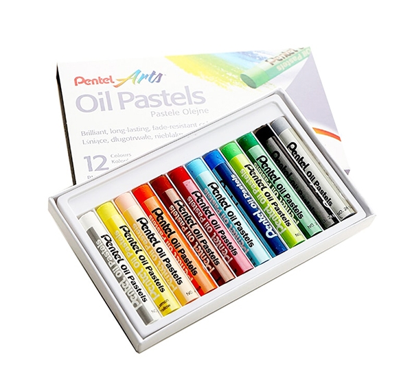 Sáp 12 màu dầu Pentel | Văn phòng phẩm Hải Giang