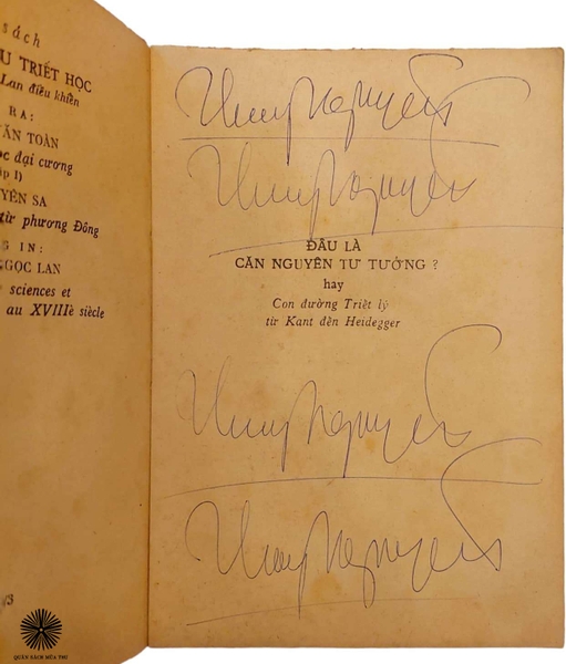 ĐÂU LÀ CĂN NGUYÊN TƯ TƯỞNG HAY CON ĐƯỜNG TRIÊT LÝ TỪ KANT ĐẾN HEIDEGGER
