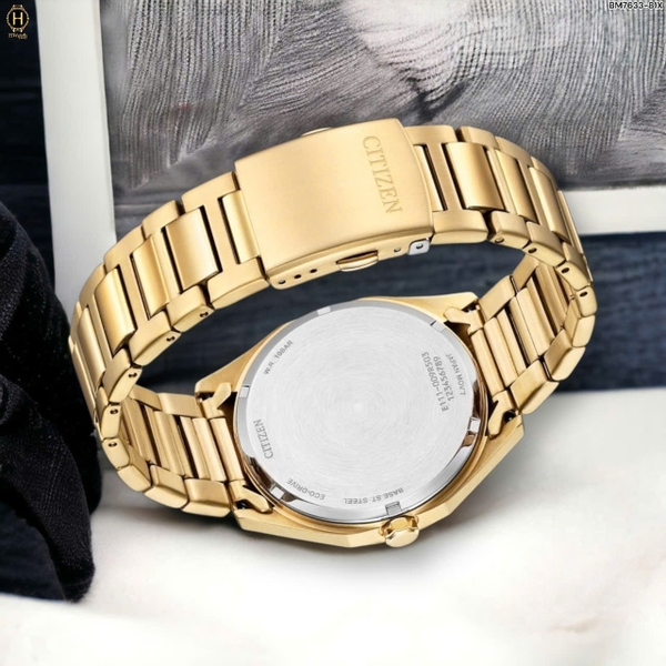 Đồng Hồ Nam Citizen Quartz Eco-drive Octangle BM7633-81X
