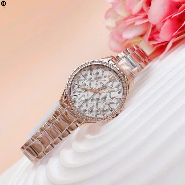 Đồng Hồ Nữ Michael Kors Quartz Layton Logo MK7297