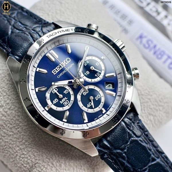 Đồng Hồ Nam Seiko Quartz Chronograph Tachymeter Spirit SBTR019 Dây Da ...