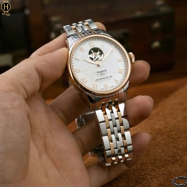 Đồng Hồ Nam Tissot Automatic Le Locle Powermatic 80 Open Heart T006.407 ...