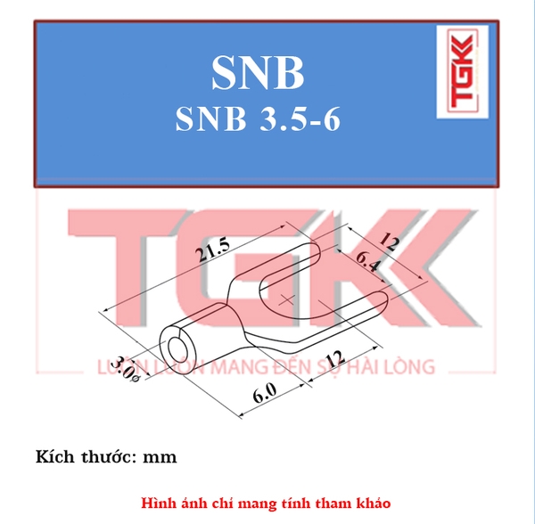 Đầu cốt chữ Y trần SNB3.5-6 Siêu thị ốc vít
