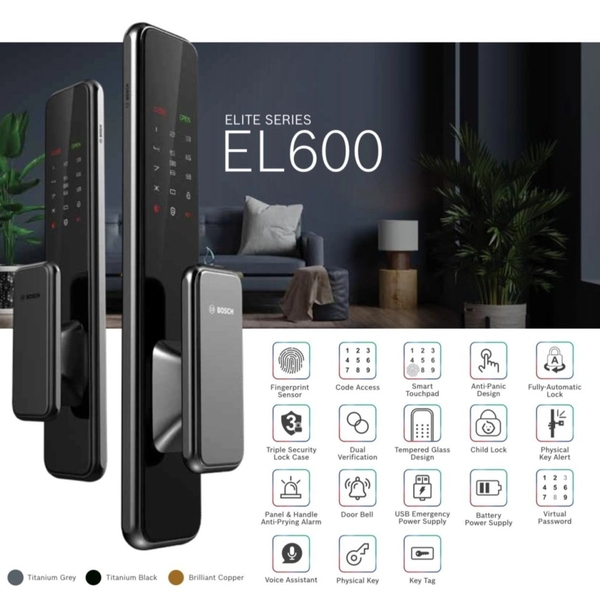 Khóa điện tử Bosch EL600 Elite Smart Lock| Bosch EL600
