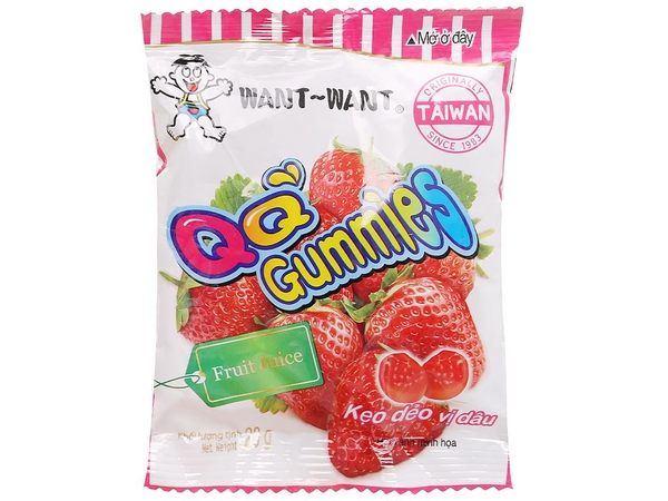 Kẹo dẻo vị dâu Want Want QQ Gummies gói 20g Shop Thúy Anh