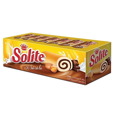 Bánh Bông Lan Solite Cuộn Kem Vị Socola Hộp 360G Shop Thúy Anh