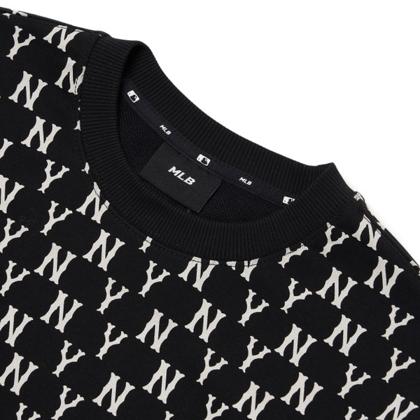 Áo Sweater Chính Hãng MLB Monogram Allover - 3AMTM0221-50BKS