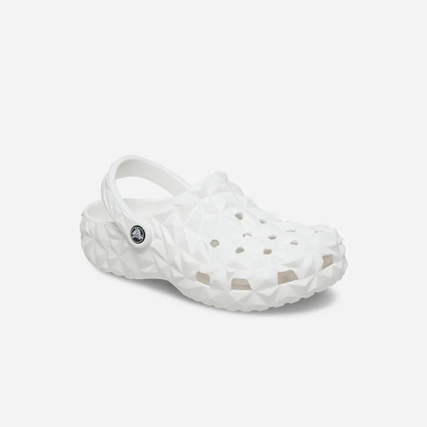 Dép Chính Hãng - Sục Crocs Classic Geometric Clog White - 209563-100