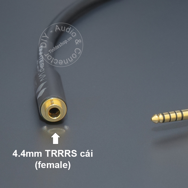Cáp 4.4mm nối dài - DIY extension 4.4mm balanced audio cable | Tinh Tế Shop