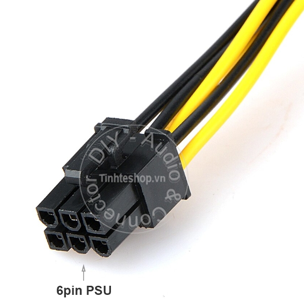 Dây nguồn 6pin sang 8pin PCIe 50Cm - 6pin PSU to 8pin PCIe VGA card ...