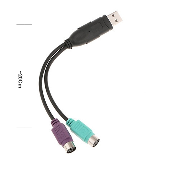 USB ra PS2 dùng cho bàn phím chuột cổng PS2 trên Laptop PC 20Cm | Tinh ...