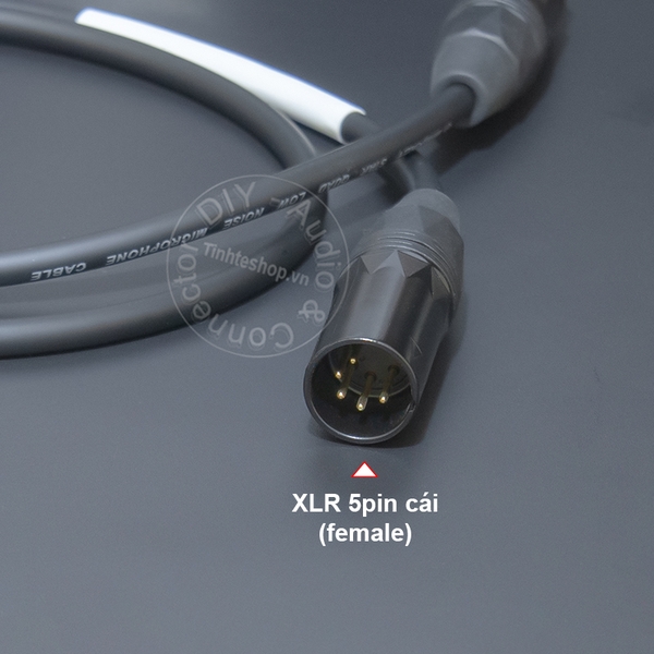 Dây canon 5pin đực sang cái - 5-pole male to female XLR cable | Tinh Tế ...