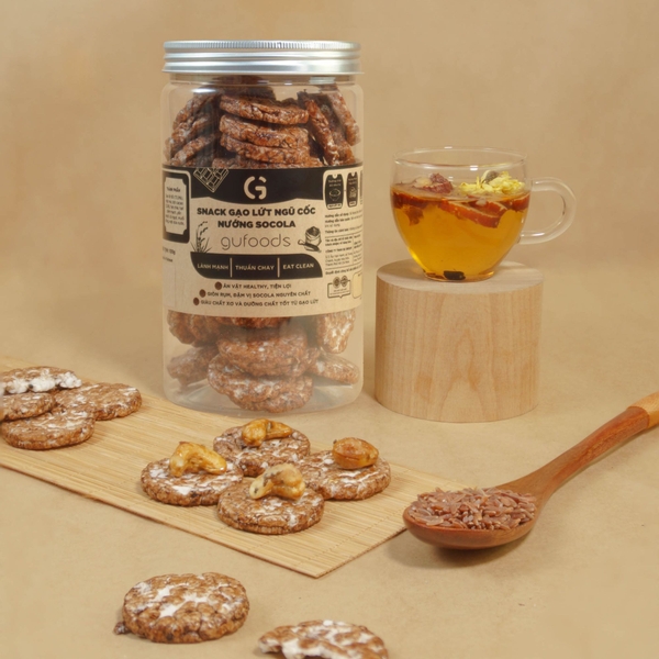 Sống GU xanh, chọn Snack gạo lứt nướng socola GUfoods