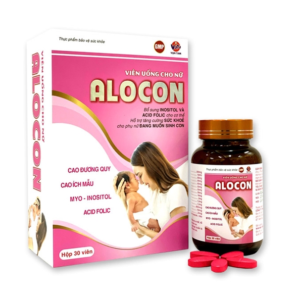 viên uống cho nữ alocon h 30v vạn tam