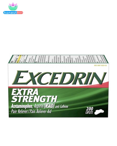 Giảm đau đầu Excedrin Extra Strength 200 viên Honestmart