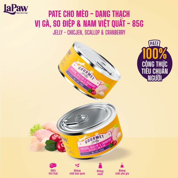 Pate LaPaw mèo 85gr Meowy Pet Shop