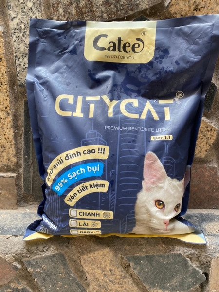 Cát đất sét City Cat 8L/4kg Meowy Pet Shop