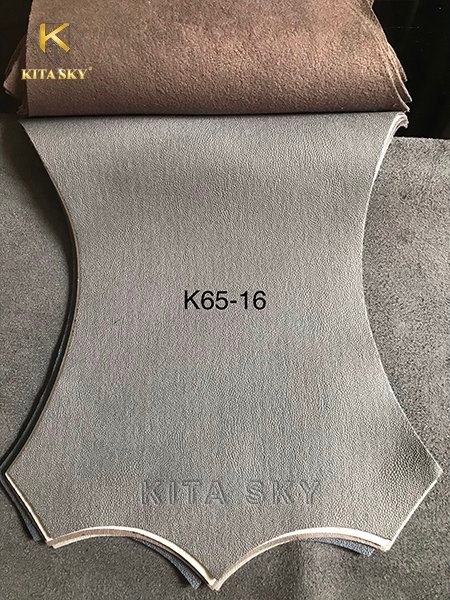 KITA-K65-16:-MÀU BÊ TÔNG VẢI GIẢ DA VÂN TRƠN
