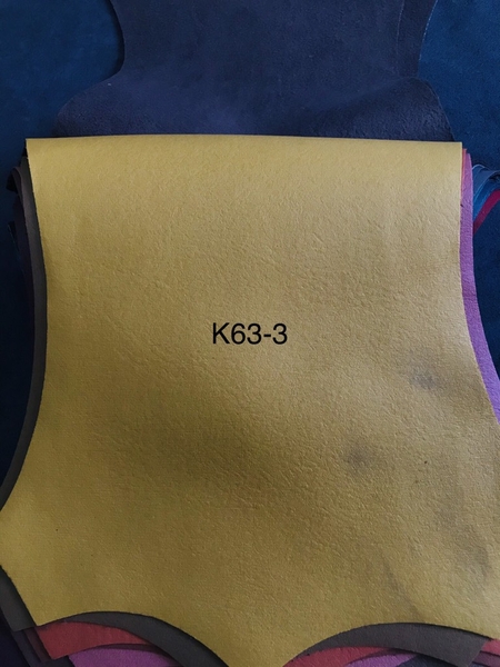 KITA-K63-3:-MÀU MẬT ONG NGHỆ VẢI GIẢ DA VÂN XƯỚC