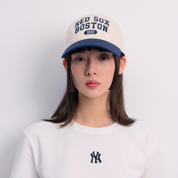 Nón MLB Cursive Boston Red Sox Navy 3ACPVL14N-43NYD