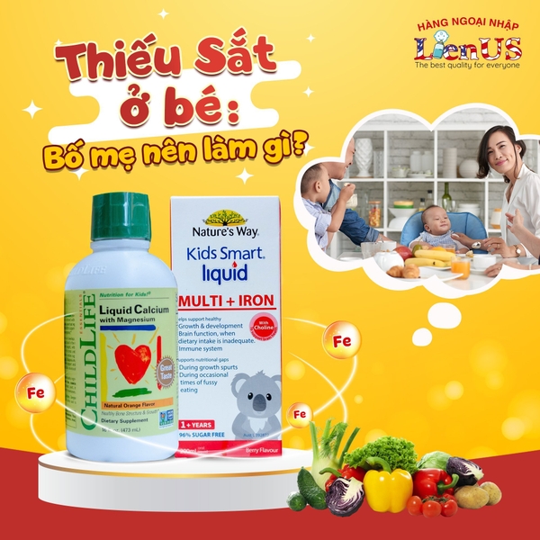 Bé thiếu Sắt ở bé: Bố Mẹ nên làm gì!? LienUS