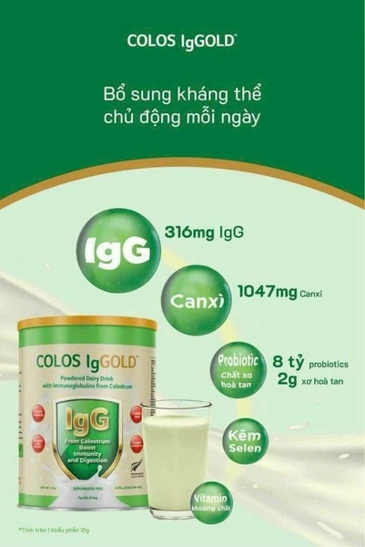 Sữa Non Kháng Thể Colos IgGold New Zealand Lienus