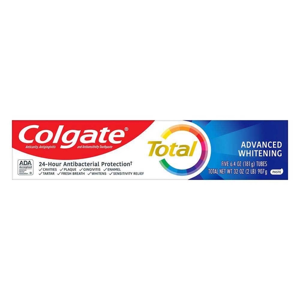 Kem đánh răng Colgate Total Advanced Whitening, 181g LienUS