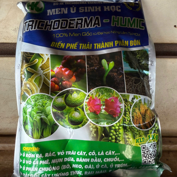 MEN Ủ SINH HỌC HOANG KIM TRICHODERMA - HUMIC nongduocbichtram