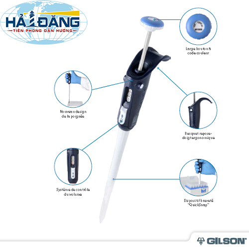 PIPETMAN G P1000G, 100-1000 uL hãng Gilson - Pháp Hải Đăng Scientific